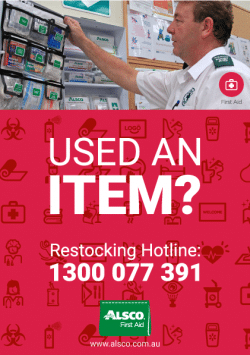 First Aid Restocking Signs - Alsco First Aid