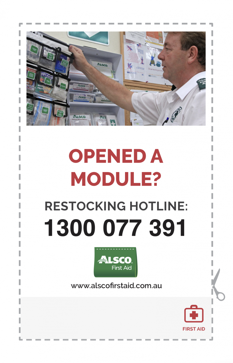 First Aid Restocking Signs - Alsco First Aid